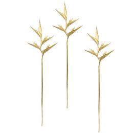 I.GE.A. Kunstblume &raquo;Heliconia&laquo; Exotischer Dekozweig,Tropische Blume, 3er Set gold Obermaterial: 100% Kunststoff B/H/L: 20cm x 74cm x 2cm, 3 Stk.