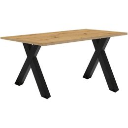 M&auml;usbacher Schreibtisch &raquo;Mio&laquo; braun B/H/T: 140cm x 75cm x 70cm