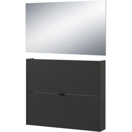 Germania Garderoben-Set &raquo;GW-Ameca&laquo; 2 Stk. tlg. schwarz Spanplatte B/H/T: 100cmcm x 200cmcm x 18cmcm, ohne Garderobenpaneel