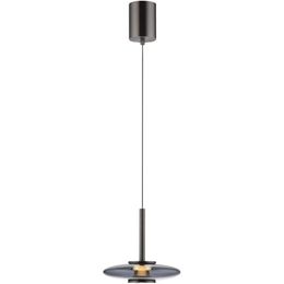 Neuhaus PURE LED Pendelleuchte &raquo;PURE Vitrum&laquo; LED-Board 1 Stk. Warmwei&szlig; Comfort Lift, dimmf&auml;hig &uuml;ber separaten Tronicdimmer grau 1, &Oslash; 22cm H: 80cm, 1 