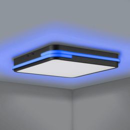 Eglo Deckenleuchte &raquo;GENOVESE-Z&laquo; LED-Modul 1 Stk. warmwei&szlig; - kaltwei&szlig; Deckenleuchte in schwarz aus Alu, Stahl - 22W - warmwei&szlig; - kaltwei&szlig; schwarz H: 