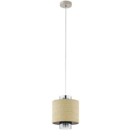 Eglo H&auml;ngeleuchte &raquo;MEDIOUNA&laquo; E27 1 Stk. beige 1, &Oslash; 23cm H: 110cm, 1 Stk.