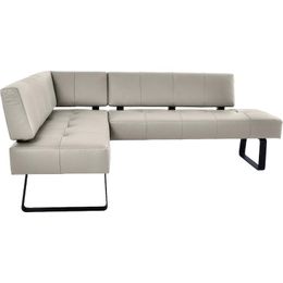 K+w Komfort & Wohnen K+W Komfort & Wohnen Eckbank &raquo;Spider II&laquo; navy grau B/H/T: 165cm x 88cm x 227cm, Leder CASAY, langer Schenkel rechts