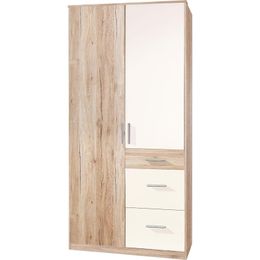wimex Kleiderschrank &raquo;Joker&laquo; wahlweise mit Spiegel wei&szlig; B/H/T: 90cm x 199cm x 59cm, T&uuml;ren: 2 Stk. ohne Spiegel
