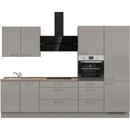 Nobilia K&uuml;chenzeile &raquo;"Laser II", NEU: individuell anpassbar mit gratis Profi-Beratung&laquo; vormontiert, 300 cm breit, optional mit verschiedenen E‐Ger&auml;te-