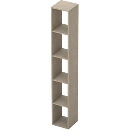 Home Affaire Standregal &raquo;Infinity H&ouml;he 186 cm, Breite 28 cm, B&uuml;cherregal,&laquo; Deko Regal, B&uuml;roregal, 5 Regalf&auml;cher, verschiedene Farben braun 