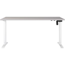 Germania Schreibtisch &raquo;Boras&laquo; Breite 120/140/160/180 cm, Metallgestell, elektrisch h&ouml;henverstellbar wei&szlig; B/H/T: 160cm x 120cm x 80cm, Gestellfarbe 