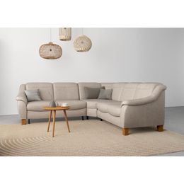 OTTO home Ecksofa &raquo;Caldera L-Form&laquo; Federkern, optional Kopfteilverstellung, Schlaffunktion & Bettkasten grau 100% Polyester B/H/T: 270cm x 250cm, 