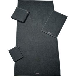 Ross Saunatuch &raquo;SELECTION&laquo; Aus Bio-Baumwolle grau Frottier, Obermaterial: 100% Baumwolle B/L: 80cmx200cm, 1 Stk., Frottier