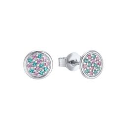 Prinzessin Lillifee Damen Paar Ohrstecker &raquo;2031155&laquo; mit Zirkonia (synth.) bunt Silber 925 (Sterlingsilber)