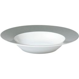 Van Well Suppenteller &raquo;Teller Set, Vario&laquo; Porzellan, sp&uuml;lmaschinen- und mikrowellengeeignet, &Oslash; 21,5 cm grau Porzellan 21,5cm