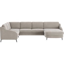 Sit & More sit&more Wohnlandschaft &raquo;Soul U-Form&laquo; wahlweise mit Schlaffunktion und Bettkasten oder Schubkasten grau 100% Polyester B/H/T: 356cm x 90cm x 227cm, 