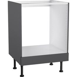 KOCHSTATION Herdumbauschrank &raquo;Aken&laquo; grau anthrazit, B/H/T: 60cm x 87cm x 58,4cm