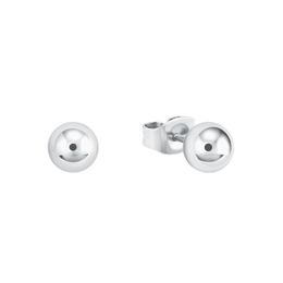 Amor Damen Paar Ohrstecker &raquo;Kugeln&laquo; silber 5mm, Silber 925 (Sterlingsilber)