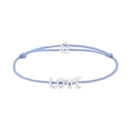 Echtzeit Damen Armband &raquo;Schmuck Geschenk Edelstahl-Nylon-Armband Love Letters&laquo; 21cm, Edelstahl Nylon