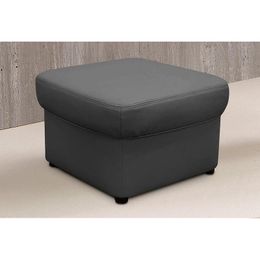 DOMO collection Hocker &raquo;Papenburg elegant und zeitlos, B/T 57/57cm&laquo; in gro&szlig;er Farbvielfalt schwarz Luxus-Microfaser (100% Polyester);Struktur ( 90% 