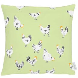 Apelt Dekokissen &raquo;3102&laquo; gr&uuml;n Bezug: 75% Baumwolle, 25% Polyester B/L: 40cm x 40cm, 1 Stk.
