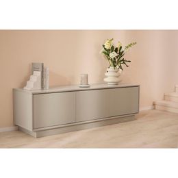 homsy by Ana Johnson TV-Schrank &raquo;Storvia&laquo; seidenmatte Lackierung, ger&auml;uschlose Soft-Close-Schubladen, B 140 cm grau FSC -zertifizierter Holzwerkstoff,