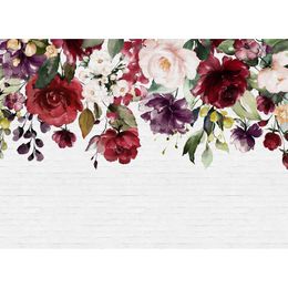 Livingwalls living walls Fototapete &raquo;Designwalls Mural 1&laquo; glatt Vlies, Wand, Schr&auml;ge, Decke bunt Vlies B/L: 3,5m x 2,55m