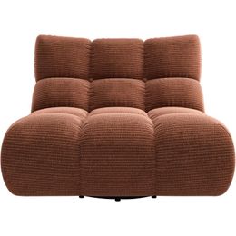 Home Affaire 1,5-Sitzer &raquo;Cozy Bubble, 360&deg; drehbarer Sessel, Breite 107 cm&laquo; mit eleganter Steppung, Rundumbezug & weicher Polsterung braun 100% 