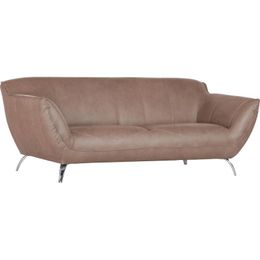 GUTMANN FACTORY 2-Sitzer &raquo;Venezuela&laquo; braun Leder B/H/T: 205cm x 83cm x 100cm, Semi-Anilin-Leder