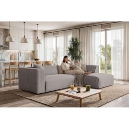 OTTO home Ecksofa &raquo;Merid L-Form, Sofa-Fix, B: 254 cm - OTTO. Verl&auml;ssliche Qualit&auml;t.&laquo; Ottomane rechts/links, belastbar bis 460kg, nicht modulare Sofa 