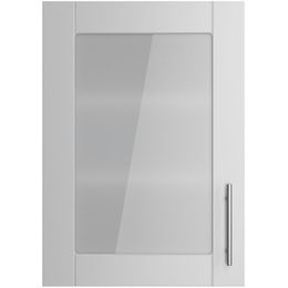 Optifit Glash&auml;ngeschrank &raquo;Ahus&laquo; Breite 50 cm grau wildeiche Nachbildung, B/H/T: 50cm x 70,4cm x 34,9cm, T&uuml;ren: 1 Stk.