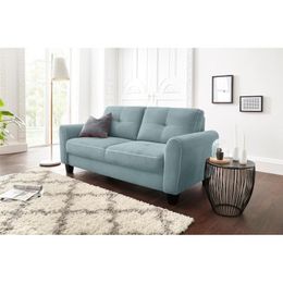 Sit & More sit&more 2,5-Sitzer &raquo;Varese&laquo; inklusive Federkern blau Luxus-Microfaser ALTARA NUBUCK (100% Polyester);Luxus-Microfaser (100% Polyester) B/H/T: 194cm x
