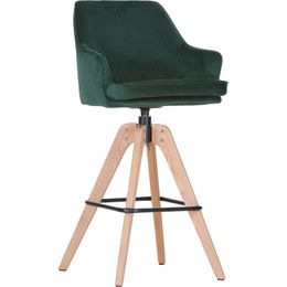 GUTMANN FACTORY Barhocker &raquo;Trivia&laquo; gr&uuml;n Sitzh&ouml;he 78cm