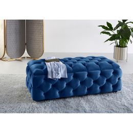 Home Affaire Polsterhocker &raquo;KALINA, hochwertige Knopfheftung, B/T/H: 120/55/45 cm&laquo; mit Staufach und innenliegenden Laschen zur besseren Aufbewahrung 