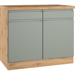 KOCHSTATION Unterschrank &raquo;KS-Virginia,neu in verbesserter Ausf&uuml;hrung&laquo; Stauraum, Softclose, mit CPL-Arbeitsplatte, Breite 100 cm, 2 T&uuml;ren, Soft-Close-