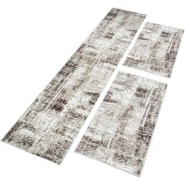 OTTO home Bettumrandung &raquo;Salsa&laquo; H&ouml;he 9 mm 3 Stk. tlg. mit besonders weichem Flor, Kurzflor, im Vintage-Look, dichte Qualit&auml;t braun Obermaterial: 85% 