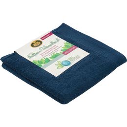 G&ouml;zze Handt&uuml;cher &raquo;Uni Recycelt&laquo; im Set, Uni Farben, 100% recycelten Materialien blau Frottier, Obermaterial: 65% Baumwolle, 35% Polyester B/L: 50cmx100cm, 2