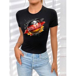 RMK T-Shirt Germany Deutschland Fan Trikot SCHWARZ | Gr.: L