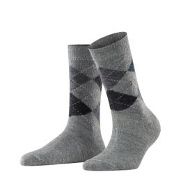 Burlington Herren Socken &raquo;Whitby&laquo; Einheitsgr&ouml;&szlig;e 36-41, Argyle-Muster, weiche Haptik grau 36-41