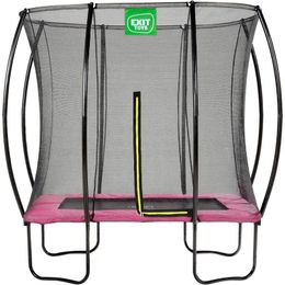 EXIT Gartentrampolin &raquo;Silhouette&laquo; mit Sicherheitsnetz rosa B/L/T: 214cm x 153cm x 153cm