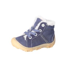 Pepino Lauflern Schn&uuml;rstiefel Warmfutter Barfu&szlig;schuh in blau | Gr.: 21