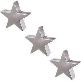 Creativ deco Dekostern &raquo;Weihnachtsstern, Weihnachtsdeko&laquo; mit schimmernder Oberfl&auml;che beige Keramik B/H/T: 16cm x 16cm x 5cm