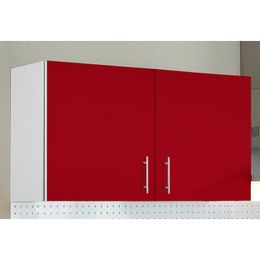 Wiho-K&uuml;chen wiho K&uuml;chen H&auml;ngeschrank &raquo;Kiel&laquo; 100 cm breit rot Holzwerkstoff B/H/T: 100cm x 56,5cm x 35cm, T&uuml;ren: 2 Stk.