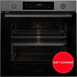 Samsung Pyrolyse Backofen Serie 4 &raquo;NV7B44503DB&laquo; mit Teleskopauszug nachr&uuml;stbar mit Pyrolyse-Selbstreinigung Die matte Optik sorgt f&uuml;r ein elegantes und 