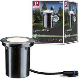 Paulmann LED Einbauleuchte &raquo;Plug & Shine&laquo; LED-Modul 1 Stk. Warmwei&szlig; LED-Modul, schwenkbar IP67 609lm 3000K silber 1, &Oslash; 14cm H: 15cm, 1 Stk.