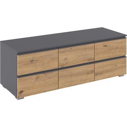 Rauch TV-Board &raquo;Joel&laquo; Breite 80 oder 120 cm, praktische und ger&auml;umige Schubladen MADE IN GERMANY braun Holzwerkstoff B/H/T: 120cm x 42cm x 42cm, 2 Stk