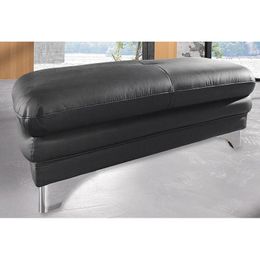 COTTA Hocker &raquo;Enterprise&laquo; schwarz B/H/T: 95cm x 46cm x 65cm, Leder PAMPAS