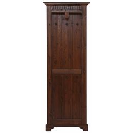 OTTO home Garderobenpaneel &raquo;Rustic&laquo; aus massiver Kiefer, H&ouml;he 190 cm, mit Ablage, Holzhaken braun Einheitsgr&ouml;&szlig;e
