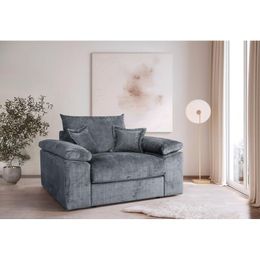 OTTO home XXL-Sessel &raquo;Soft&Cosy, B: 151 cm - OTTO. Verl&auml;ssliche Qualit&auml;t.&laquo; Mega-Sessel, Cord oder Chenille-Struktur,mit 2 Zierkissen grau 100% 