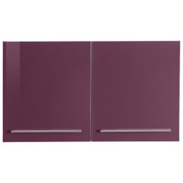 KOCHSTATION H&auml;ngeschrank &raquo;KS-Eton&laquo; Breite 100 cm lila eiche sonoma, B/H/T: 100cm x 57cm x 34cm, T&uuml;ren: 2 Stk.