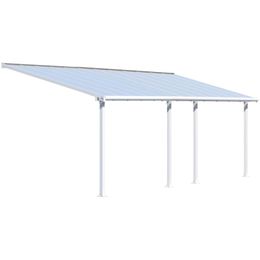 Terrassendach &raquo;Olympia 3x7.3&laquo; BxT: 739x295 cm wei&szlig; Aluminium, Polycarbonat (PC) B/H/T: 739cm x 305cm x 295cm