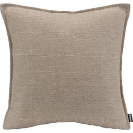 HOCK Dekokissen &raquo;Mali&laquo; einfarbig, Kissenh&uuml;lle mit F&uuml;llung, 1 St&uuml;ck grau Polyester B/L: 45cm x 45cm, 1 Stk.