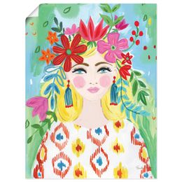 Artland Wandbild &raquo;Boho Girl II&laquo; Bilder von Frauen 1 Stk. tlg. als Alubild, Leinwandbild, Poster, Wandaufkleber in verschied. Gr&ouml;&szlig;en Papier B/H/T: 90cm x 120cm