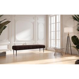 OTTO home 3-Sitzer &raquo;Amber&laquo; mit Knopfheftung,in verschieden Stoffarten braun 100% Polyester B/H/T: 159cm x 52cm x 54cm, Luxus-Microfaser in Lederoptik